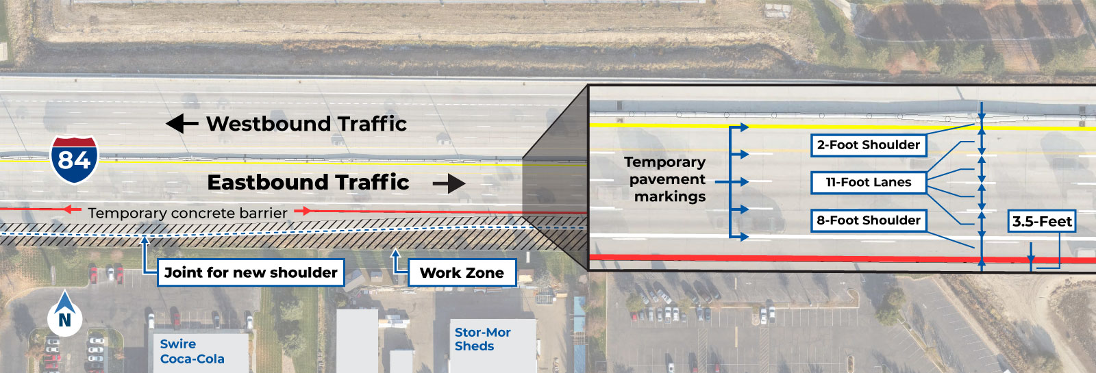 I-84 Meridian Interchange to Eagle Interchange Eastbound Auxiliary Lane ...